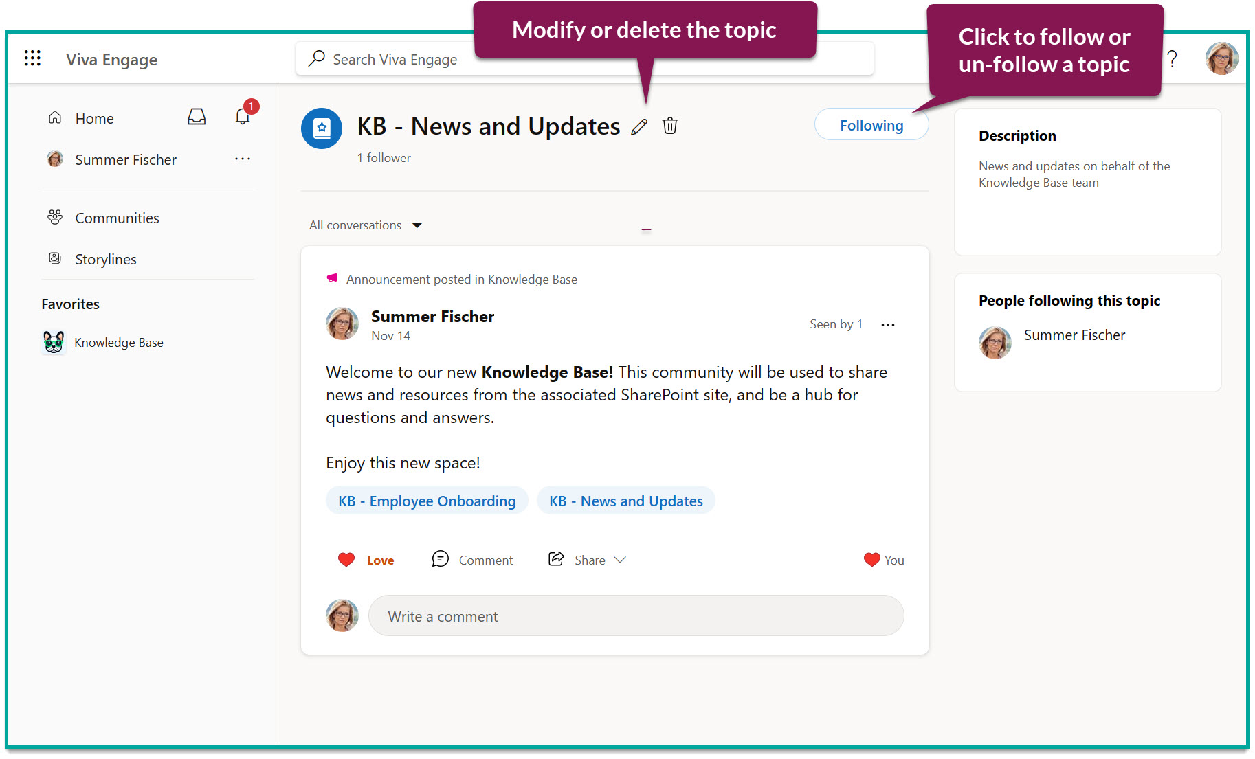 Creating a Knowledge Base with SharePoint and Viva Engage